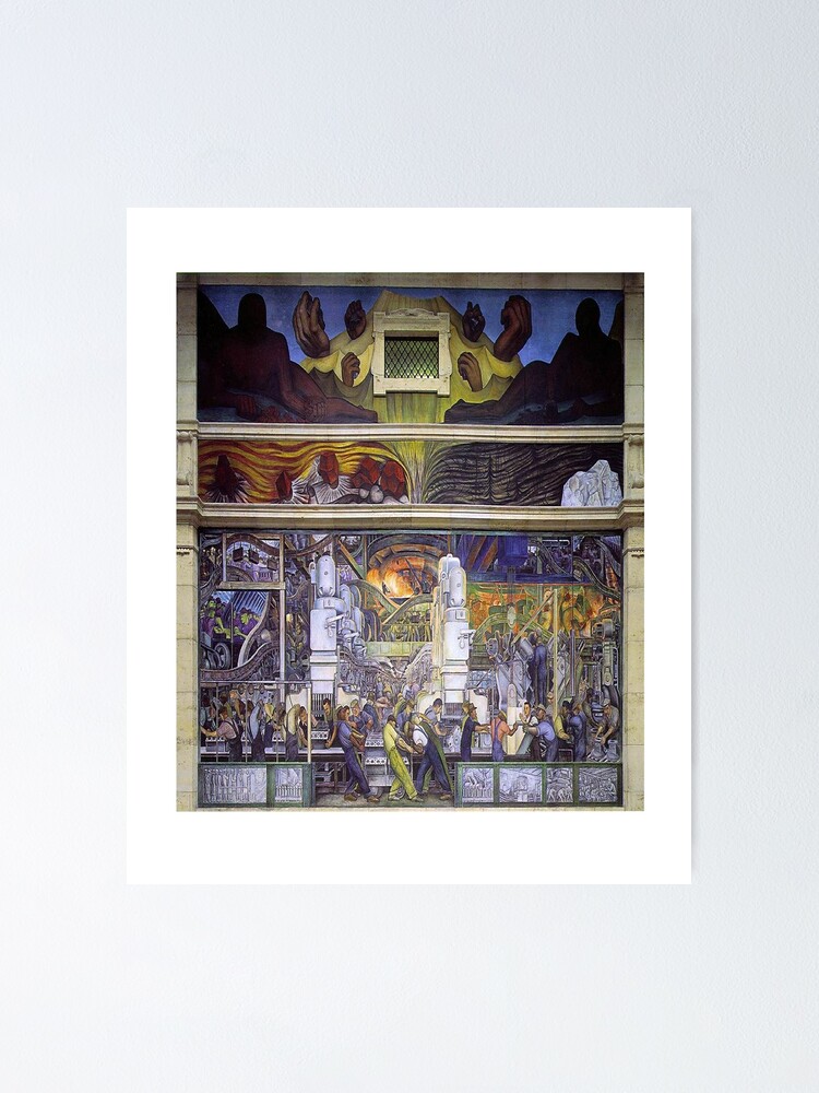 "Diego Rivera Detroit Industry Murals" Poster for Sale by ...