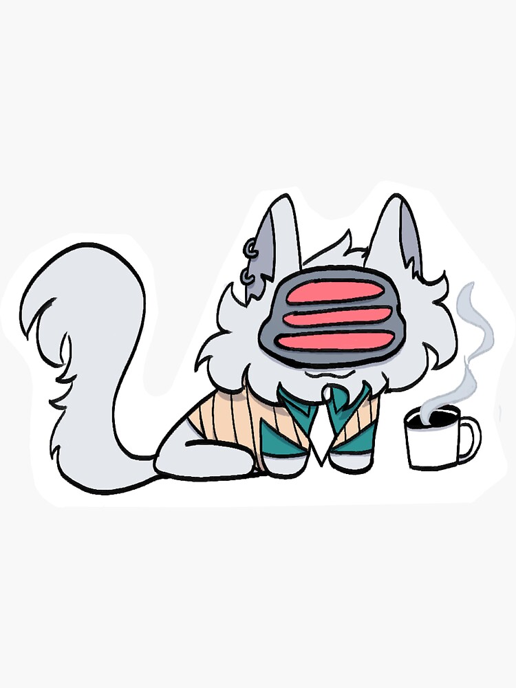 "Godot Ace Attorney Cat Sticker" Sticker by DaddoBappo | Redbubble