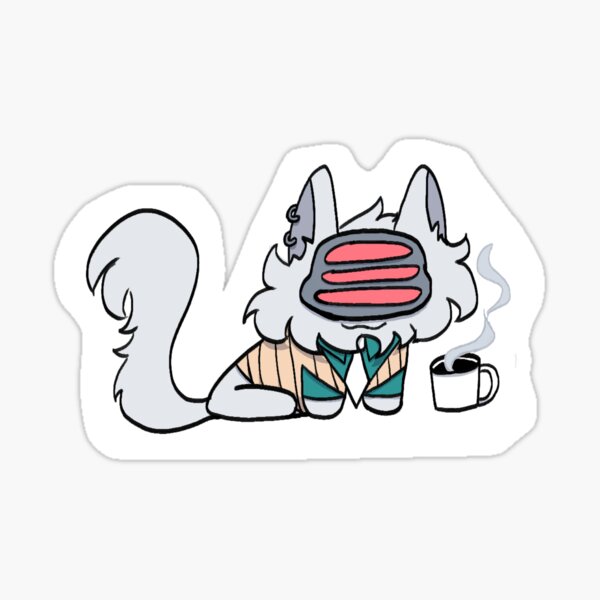 "Godot Ace Attorney Cat Sticker" Sticker by DaddoBappo | Redbubble