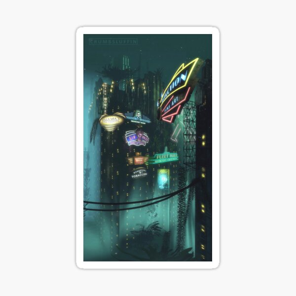 "Bioshock Main City " Sticker by Alfi-Red | Redbubble