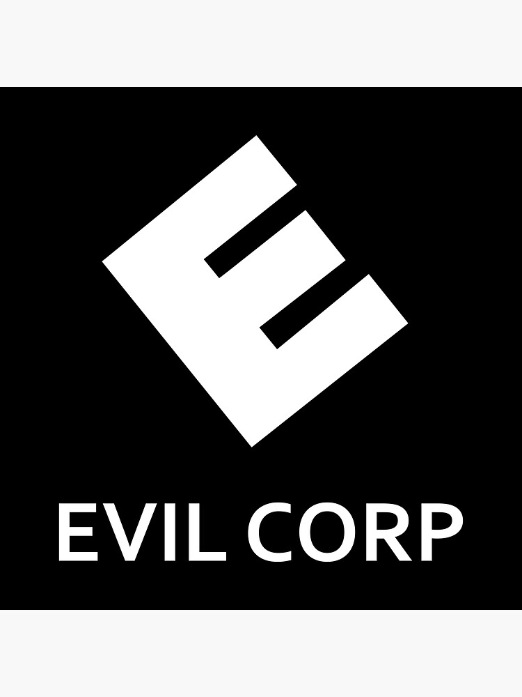"Evil Corp" Sticker for Sale by joeredbubble | Redbubble