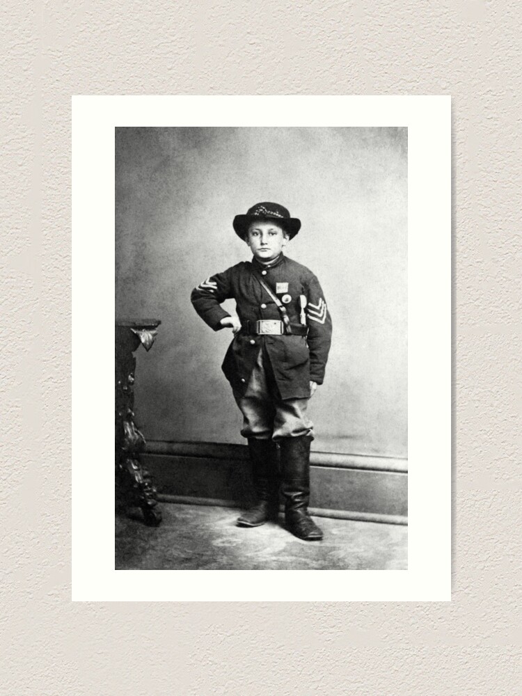 "Sergeant Johnny Clem Portrait - Civil War 1863" Art Print by ...