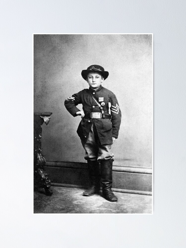 "Sergeant Johnny Clem Portrait - Civil War 1863" Poster for Sale by ...