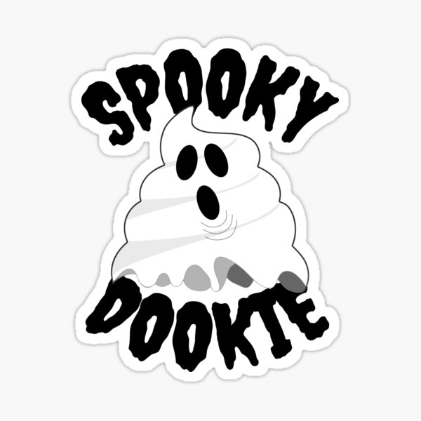 "Spooky dookie cute ghost poo" Sticker for Sale by Chaos-Touch | Redbubble
