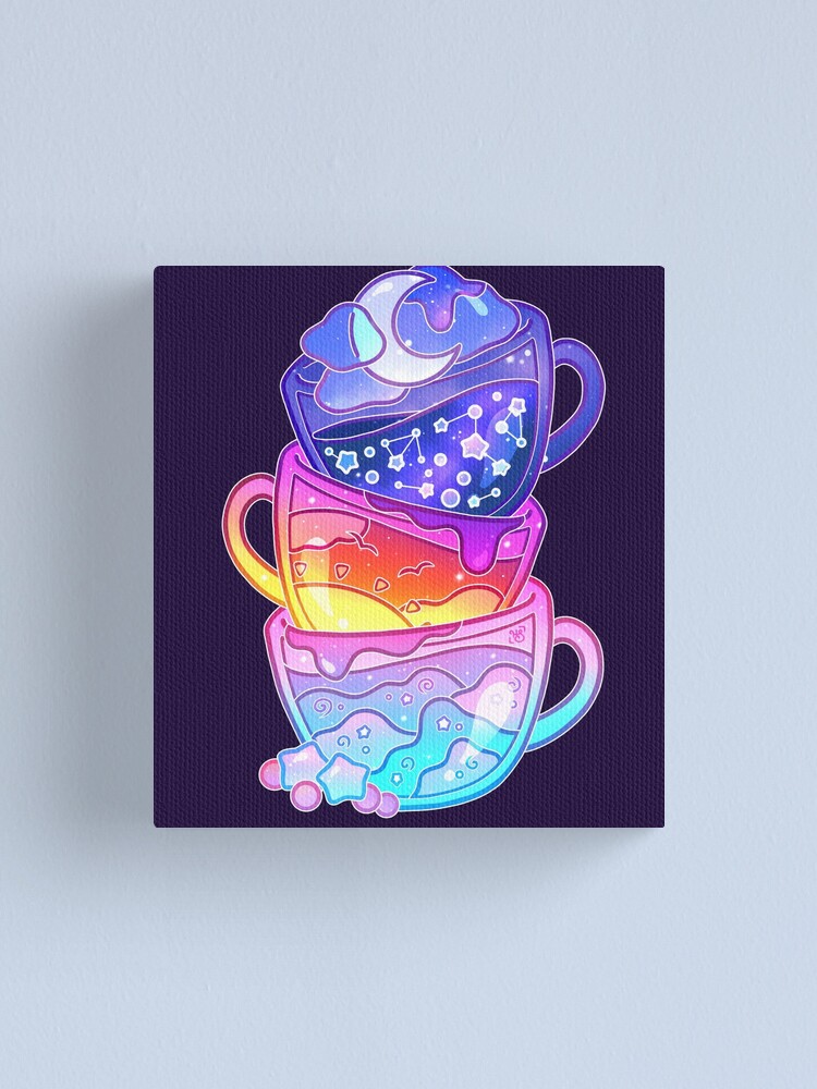 "Teacup Set - Aesthetic Sky Collection" Canvas Print for Sale by ...