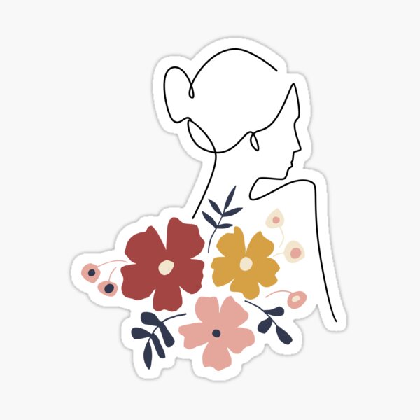 "Flower girl" Sticker by Wildflowerinc | Redbubble