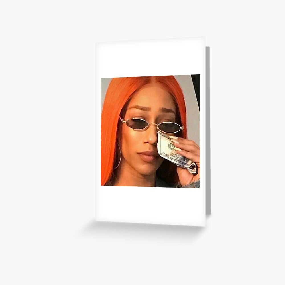 "wiping tears with money meme" Greeting Card by kealeythekiwi | Redbubble