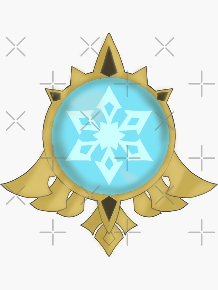 "Genshin Impact Cryo Vision Mondstadt" Sticker for Sale by ...