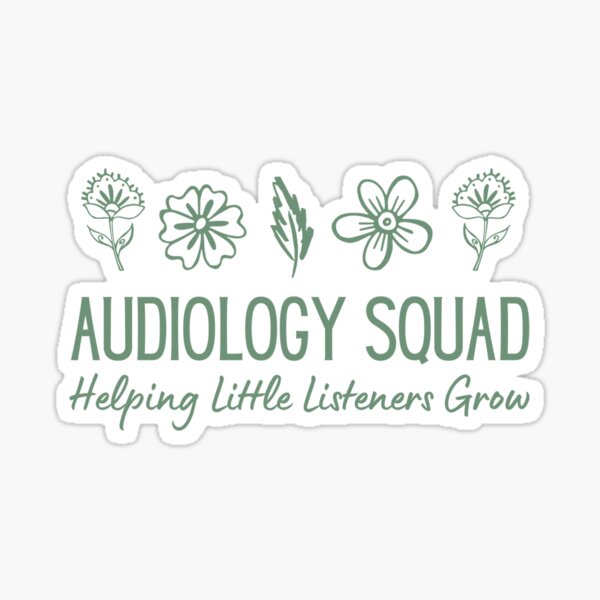 "Audiology Squad | Audiology Shirt | Audiologist Gift" Sticker for Sale ...