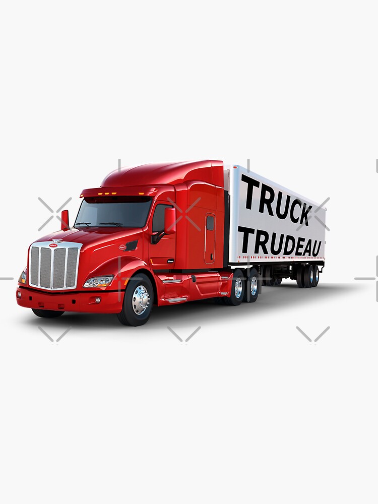 "Truck Trudeau" Sticker for Sale by ArtCollectables | Redbubble