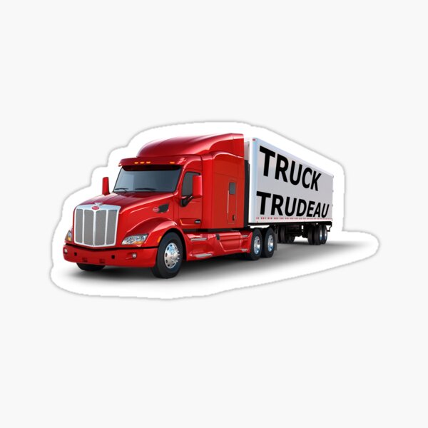 "Truck Trudeau" Sticker for Sale by ArtCollectables | Redbubble