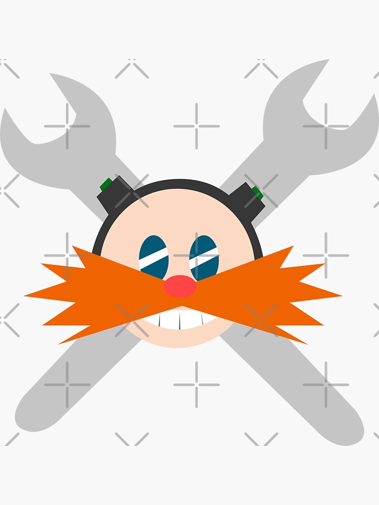 "Eggman" Sticker by DanielCostaart | Redbubble