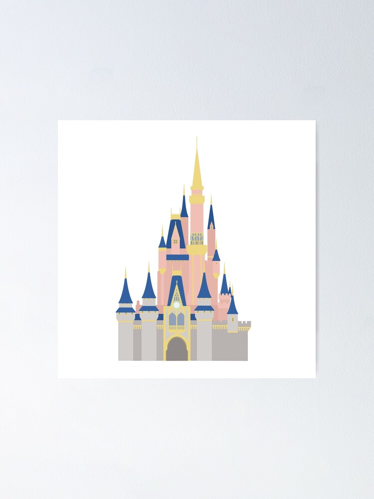 "Cute magical fairytale princess castle" Poster for Sale by jazzcats ...