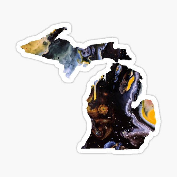 "Michigan Outline" Sticker for Sale by camilleannmarie | Redbubble