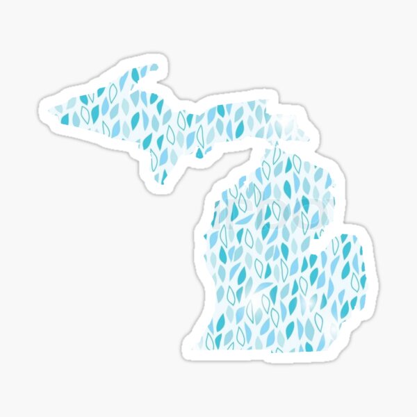 "Michigan Outline" Sticker by camilleannmarie | Redbubble