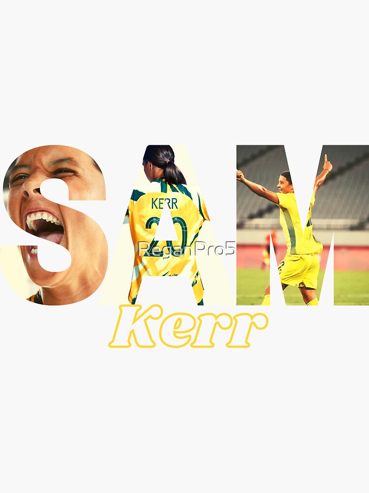 "sam kerr t shirt | sticker" Sticker for Sale by ReganPro5 | Redbubble