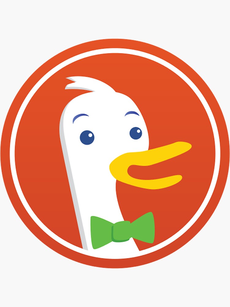 "DuckDuckGo Sticker" Sticker by MarBruns | Redbubble