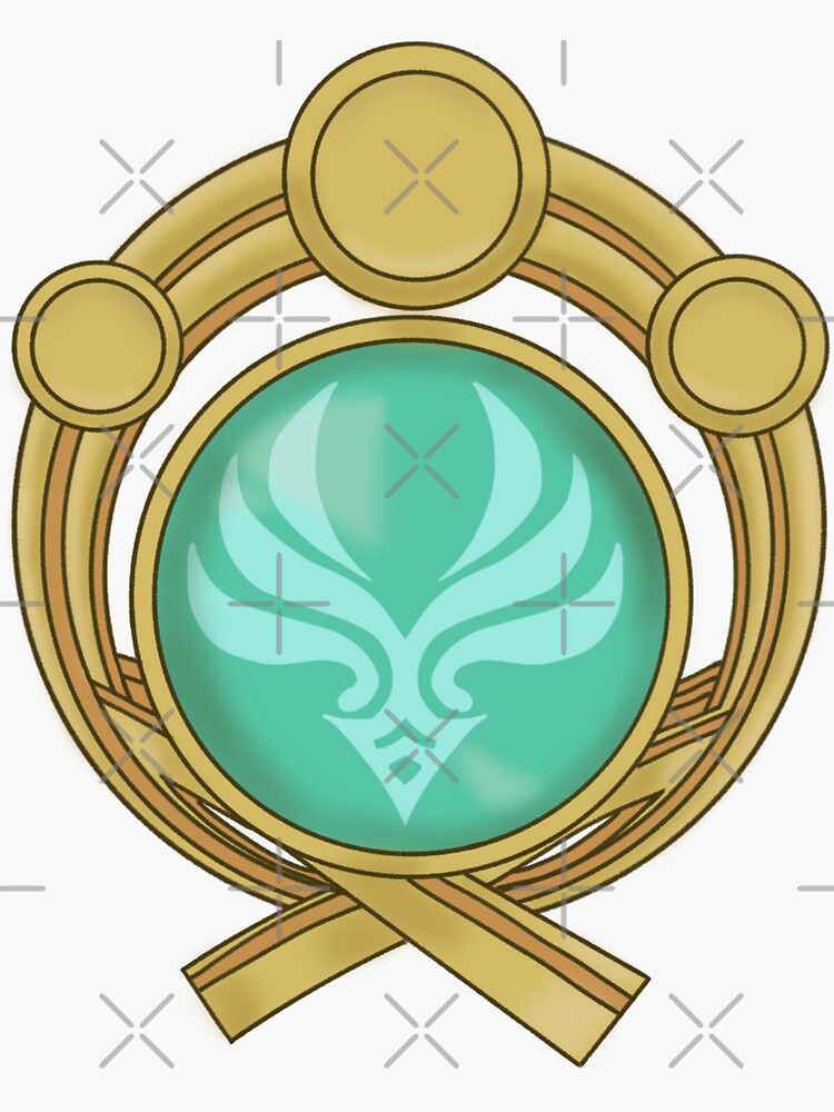 "Genshin Impact Anemo Vision Inazuma" Sticker von littlecamkoala ...