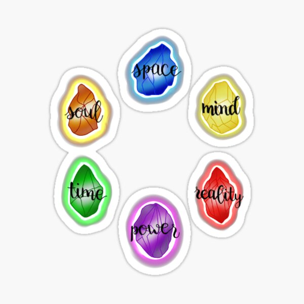 "Infinity stones" Sticker by cbarbou1 | Redbubble