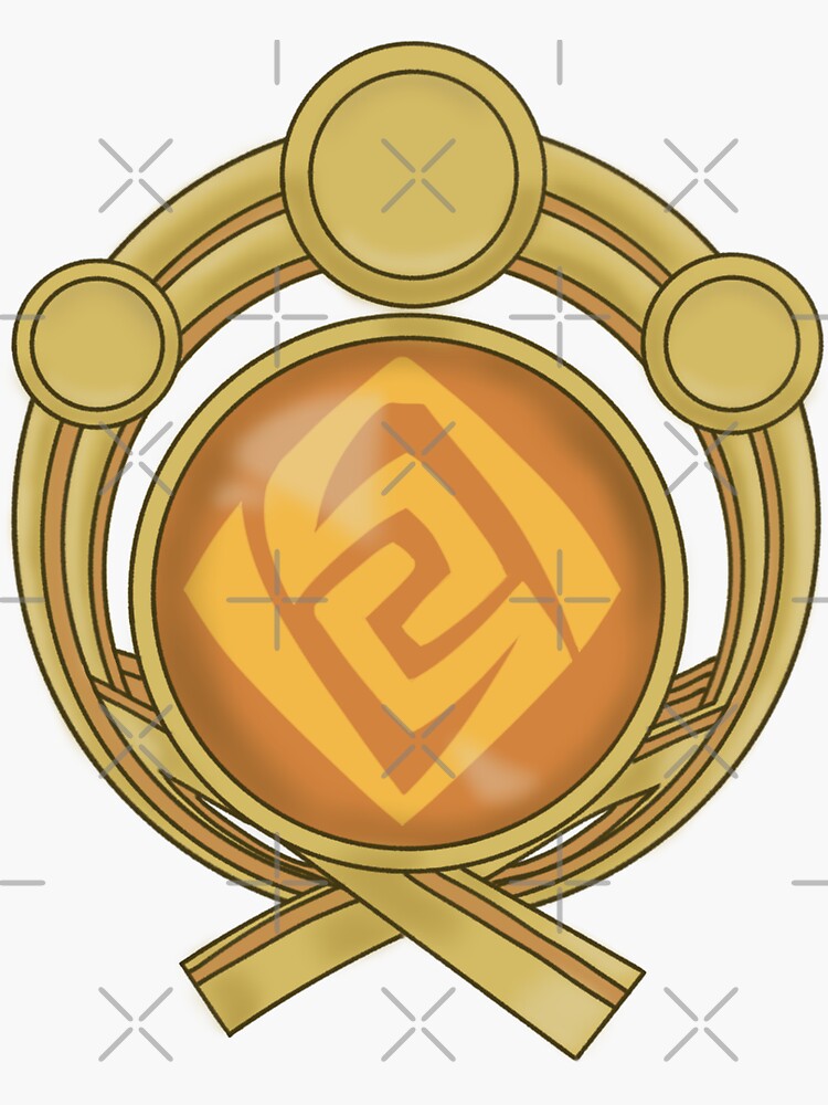 "Genshin Impact Geo Vision Inazuma" Sticker by littlecamkoala | Redbubble