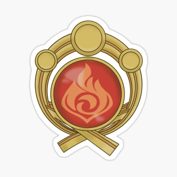 "Genshin Impact Pyro Vision Inazuma" Sticker by littlecamkoala | Redbubble
