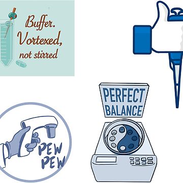 "Biology Lab Sticker Pack" Sticker for Sale by TrailMixArt | Redbubble