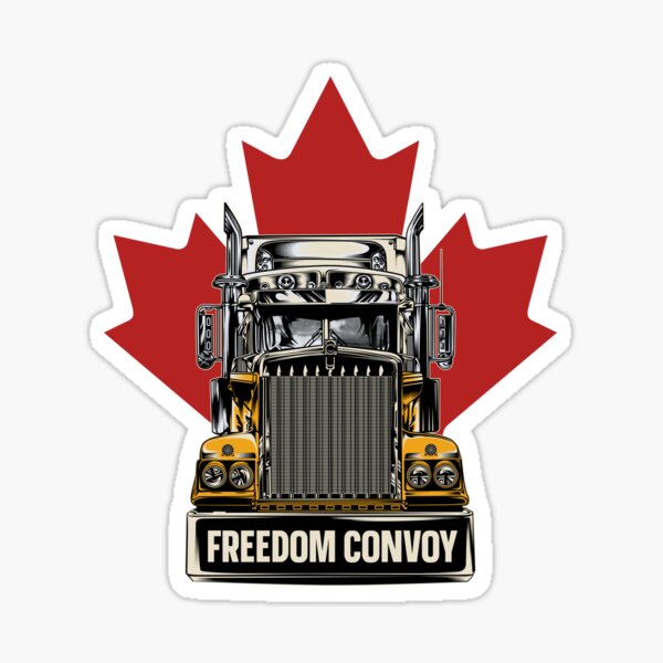 "Freedom Convoy Canada Vintage Retro Style" Sticker for Sale by ...