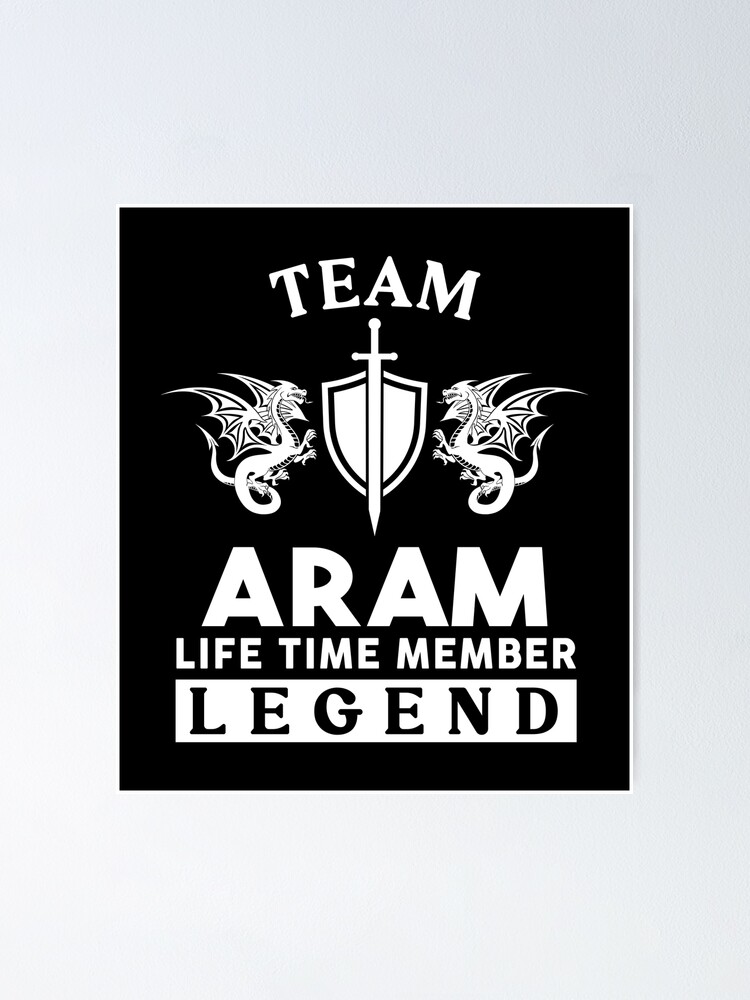 Póster «Camiseta con nombre de Aram - Camiseta con artículo de regalo para miembros de Lifetime ...