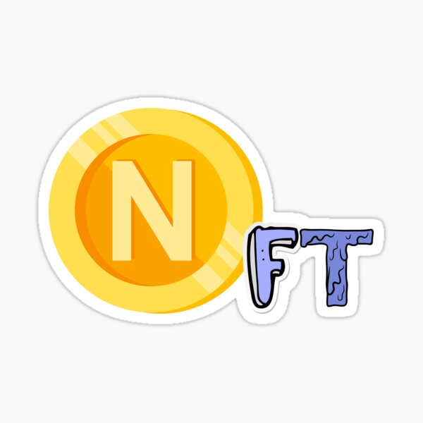 "Funny Non-Fungible NFT " Sticker for Sale by fernmitch | Redbubble