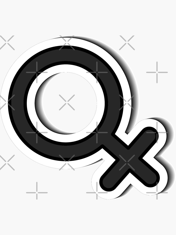 "Black Female Symbol " Sticker by Fivefix-Store | Redbubble