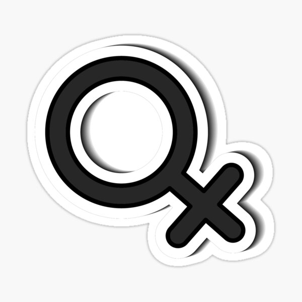 "Black Female Symbol " Sticker by Fivefix-Store | Redbubble