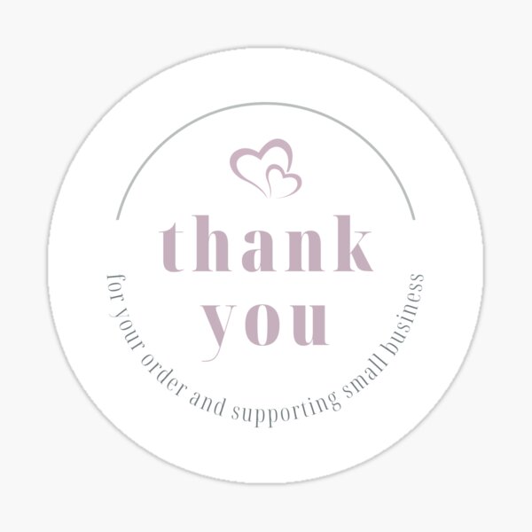 "Thank You Note Quote" Sticker by STIGG | Redbubble