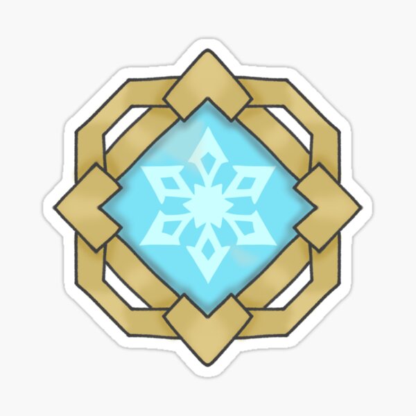 Pegatina «Genshin Impact Cryo Vision Liyue» de littlecamkoala | Redbubble