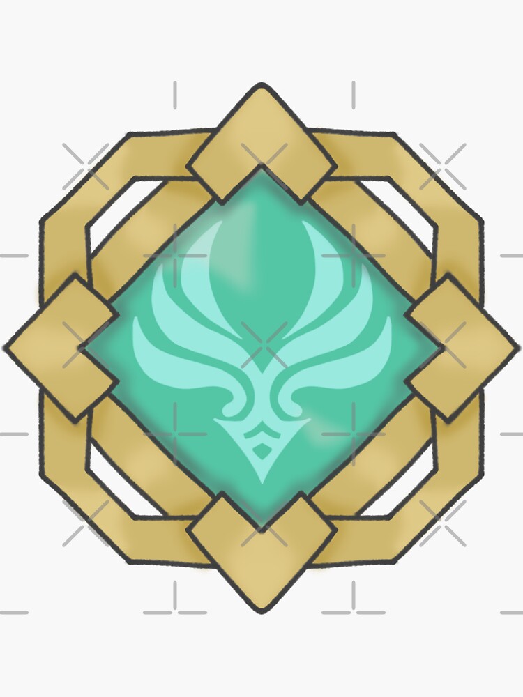 "Genshin Impact Anemo Vision Liyue" Sticker von littlecamkoala | Redbubble