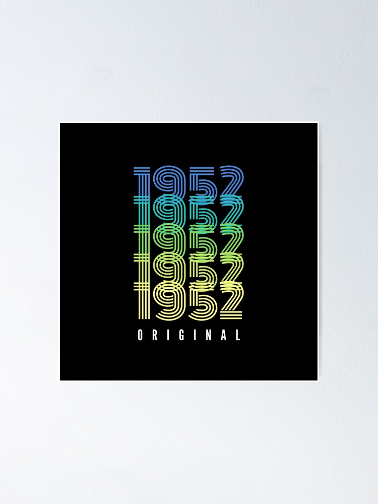 "Born in 1952 - 70th Birthday Gifts - Birthday Gift for 70 Years Old ...