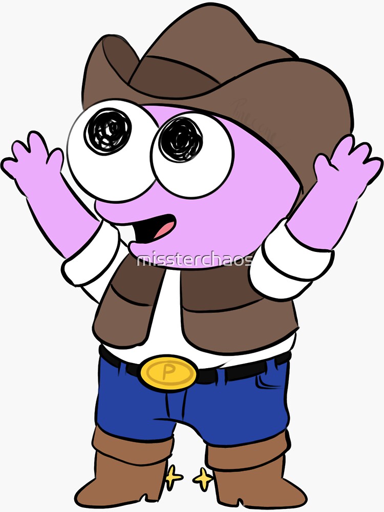 "Cowboy Pim" Sticker by missterchaos | Redbubble