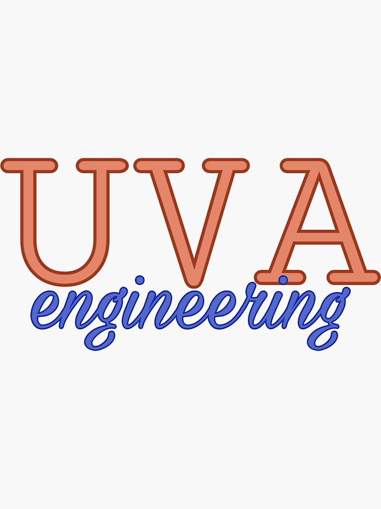 "UVA Engineering " Sticker for Sale by stuckwithyou | Redbubble