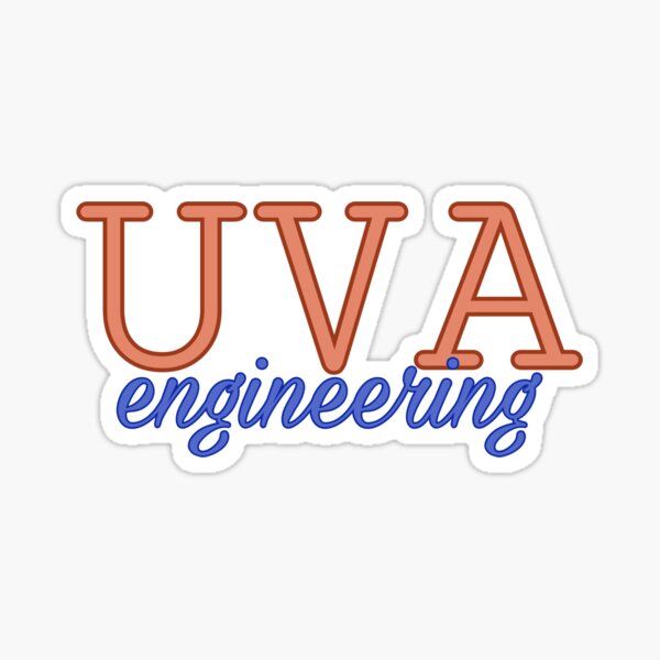 "UVA Engineering " Sticker for Sale by stuckwithyou | Redbubble