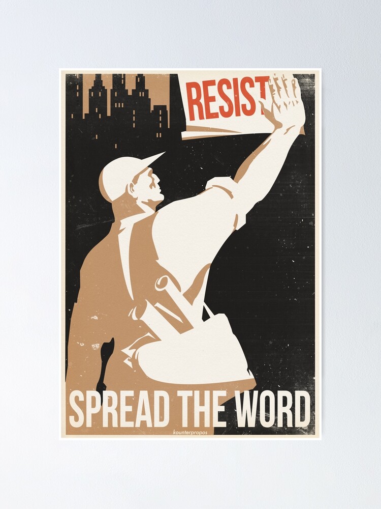 "Spread The Word" Poster for Sale by kounterpropos | Redbubble