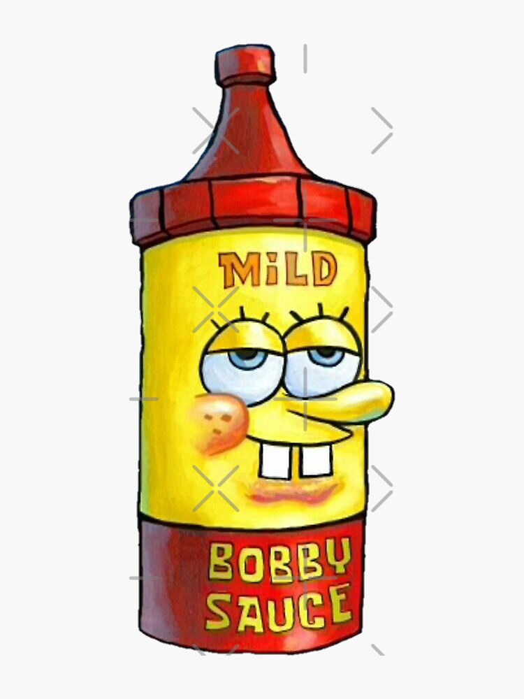 "Mild Bobby Sauce" Sticker for Sale by Clutch-Graphix | Redbubble