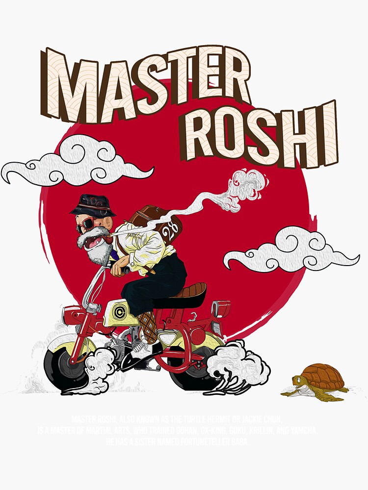 "Master Roshi" Sticker by MangaSubtil | Redbubble