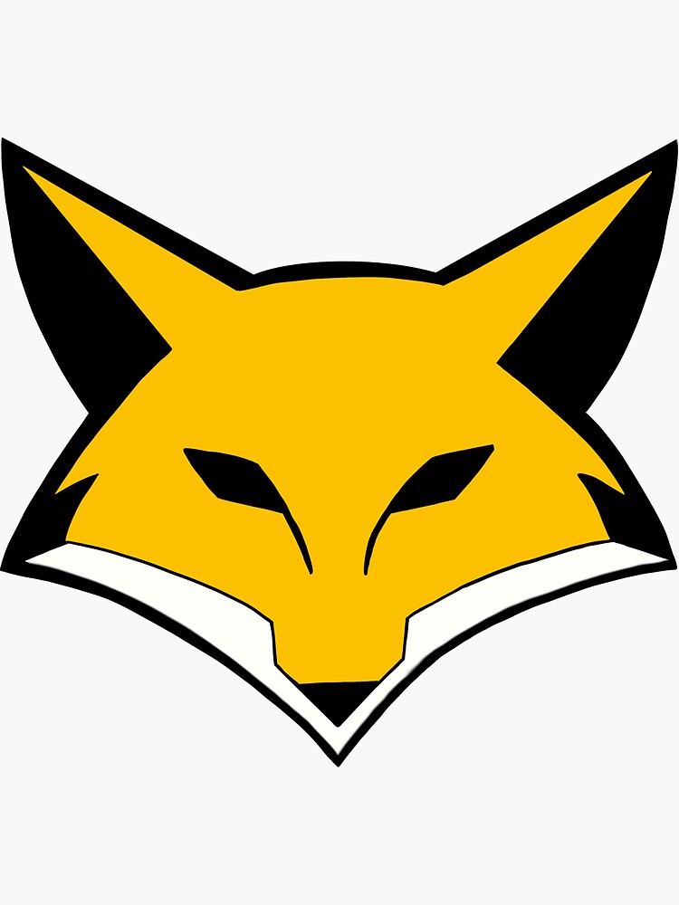 "Fox Logo" Sticker by Mark-V-Art | Redbubble