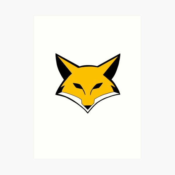 "Fox Logo" Art Print for Sale by Mark-V-Art | Redbubble