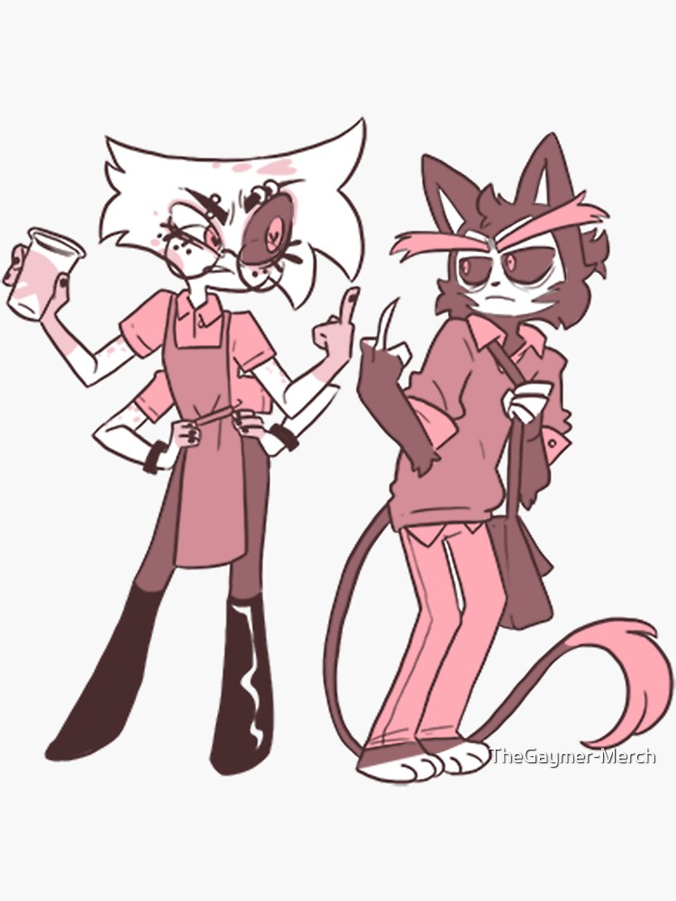 "First impressions (Huskerdust AU)" Sticker for Sale by TheGaymer-Merch ...