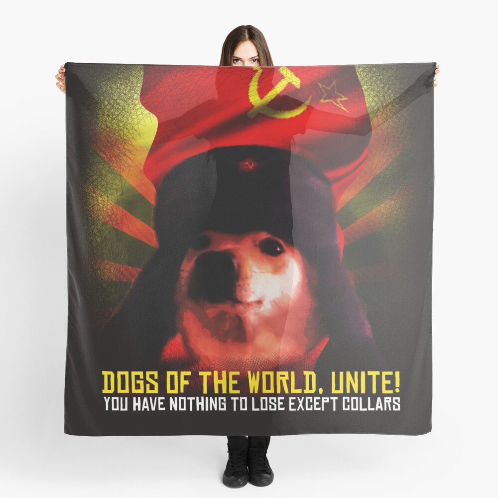 "Communist Comrade Doggo Meme Funny Doge dog Jimbo with Russia Sickle ...