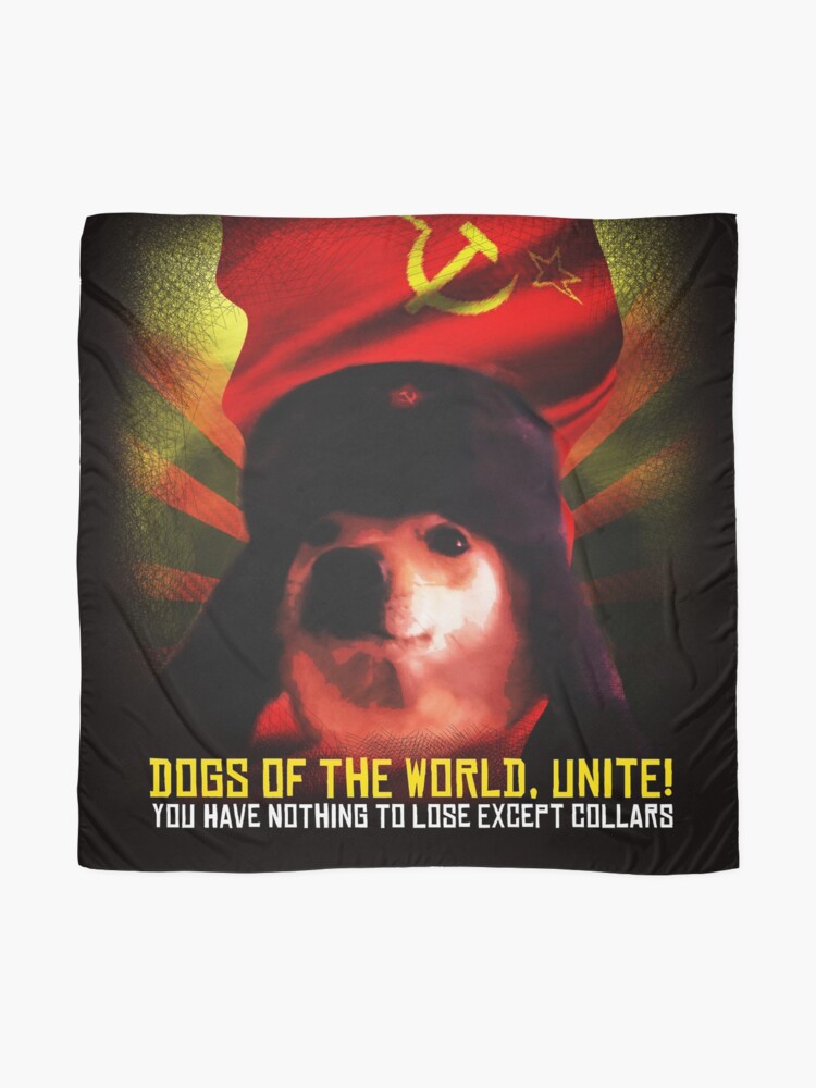 "Communist Comrade Doggo Meme Funny Doge dog Jimbo with Russia Sickle ...