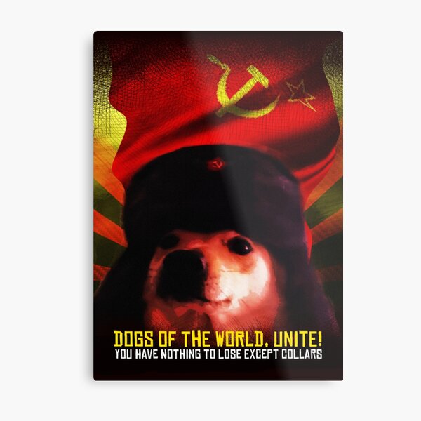 "Communist Comrade Doggo Meme Funny Doge dog Jimbo with Russia Sickle ...