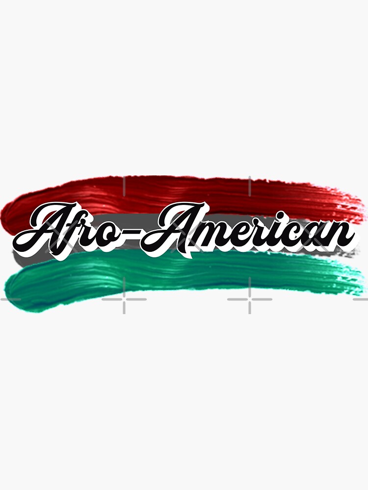 "Afro-American | African American Flag Color Swatches" Sticker by ...