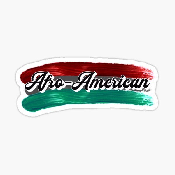 "Afro-American | African American Flag Color Swatches" Sticker by ...