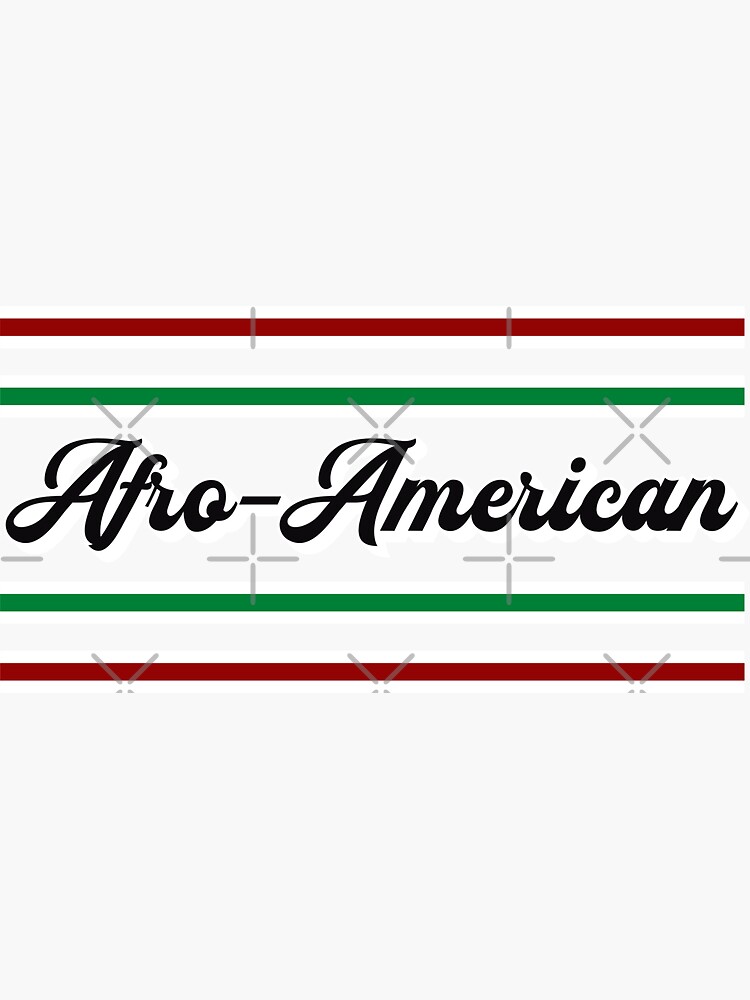 "Afro-American | African American Flag Stripes" Sticker for Sale by ...